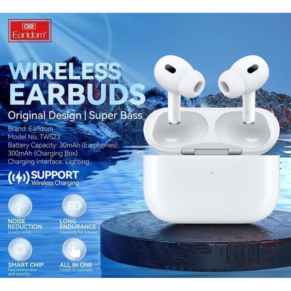 Ultra-Mobile Accessories-Earldom Pro 2 TWS Earbuds - White